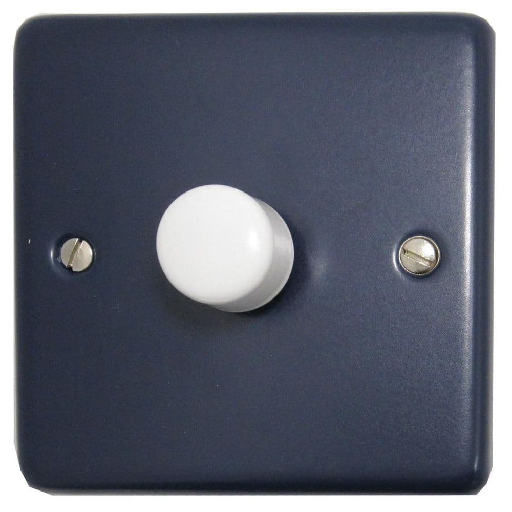 CRB511-W Standard Plate Blue 1 Gang 1 or 2 Way V-Pro LED Dimmer Switch ...